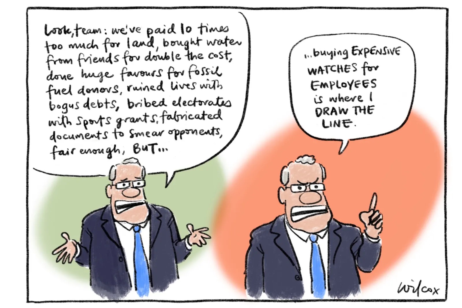Scomo draws the line | Dete's Words and pics